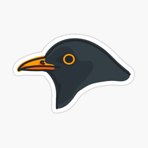 "Blackbird" Sticker for Sale by quick-brown-fox | Redbubble