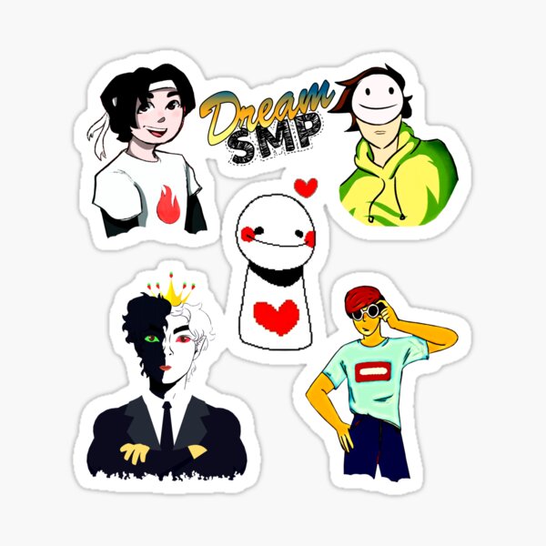 " Dream Smp Cartoon - Dream SMP Lovers" Sticker for Sale by MoSaid ...