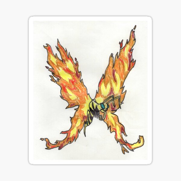 "Fire butterflies" Sticker for Sale by benji490 | Redbubble