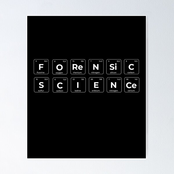 "Forensic Science" Poster by PaulPolygonart | Redbubble