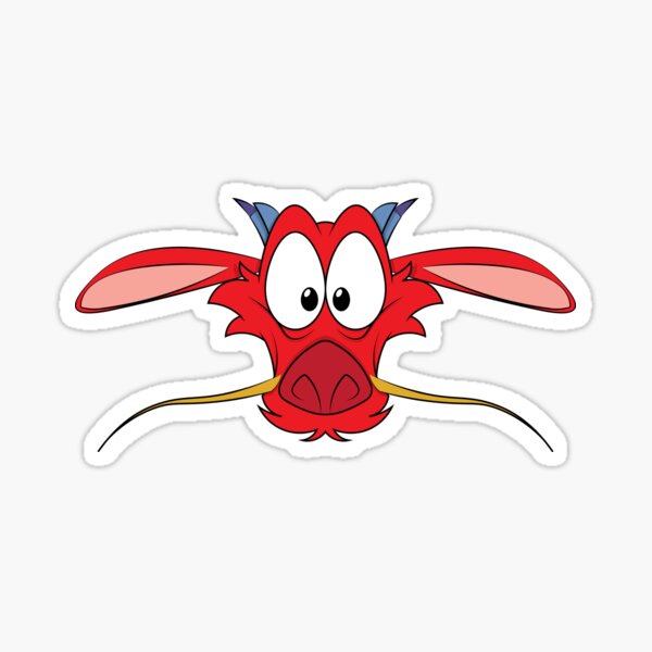 "Mushu " Sticker for Sale by GemDaydreamer | Redbubble