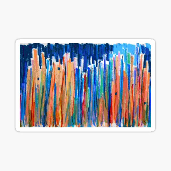 "Bright and Bold" Sticker by BarbaraJensen | Redbubble