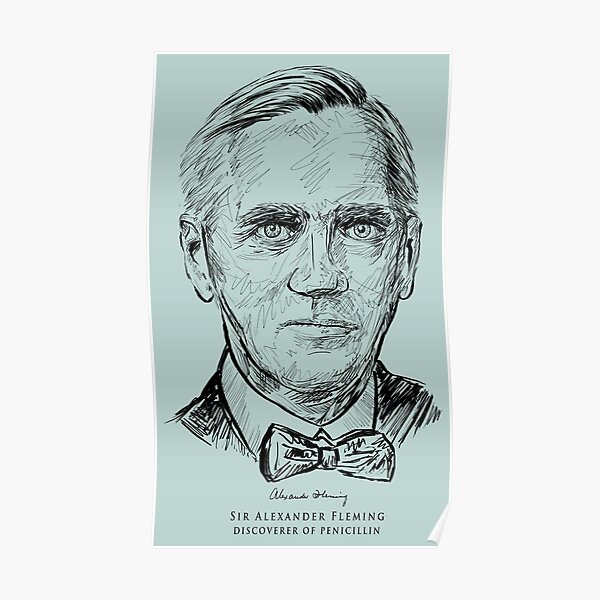 "Sir Alexander Fleming" Poster for Sale by Lidra-Redesign | Redbubble