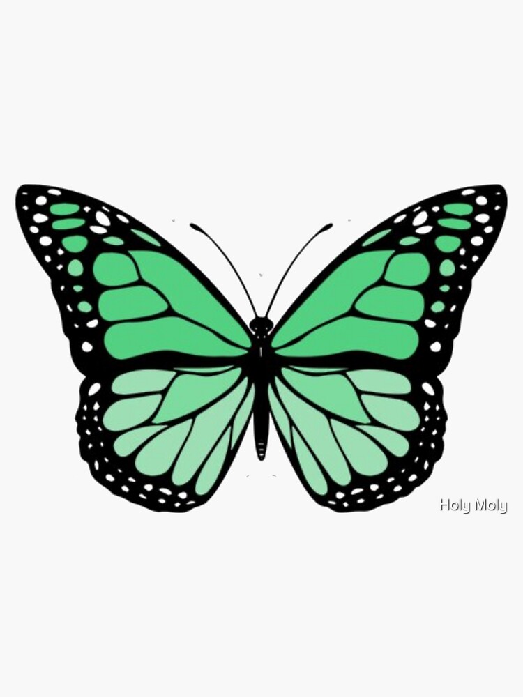 "Mint Green Butterfly Aesthetic" Sticker for Sale by Shyma2007 | Redbubble