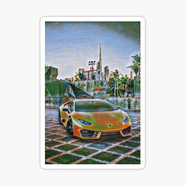 "Super car sports car legendary digital art" Sticker for Sale by ...