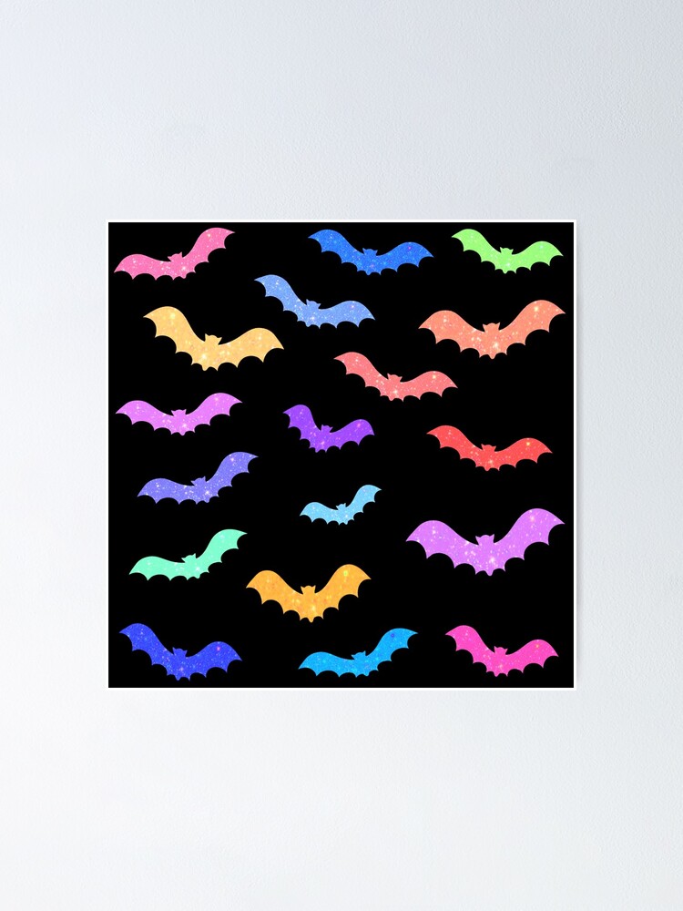 Póster «Y2k Aesthetic Bats Sky Pack y patrón» de amathebee | Redbubble