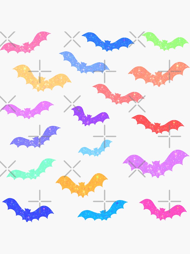 "Y2k Aesthetic Bats Sky Pack & Pattern" Sticker for Sale by amathebee ...