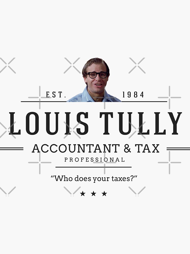 Pegatina «Louis Tully - Contador y profesional de impuestos - Logotipo ...
