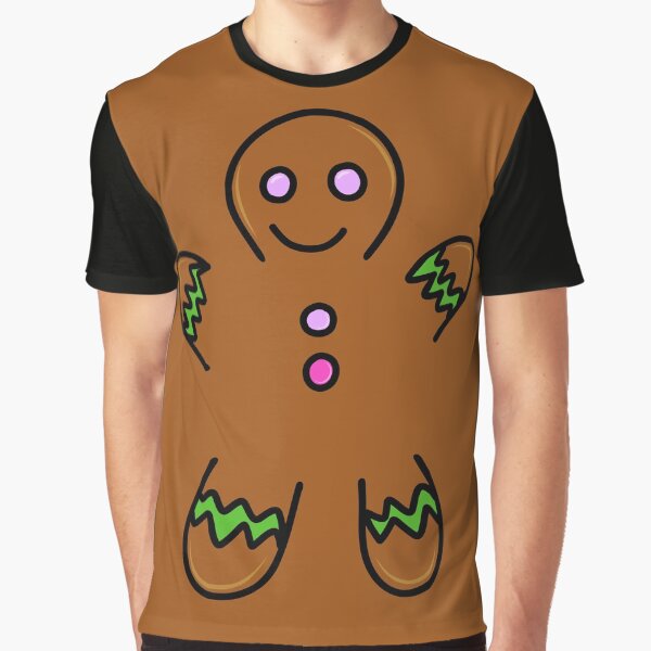 "Gingerbread Man Cartoon, made by EndlessEmporium" T-shirt for Sale by ...