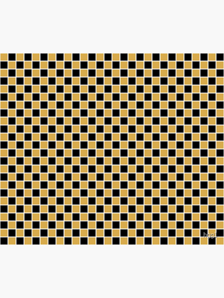 "Nashville, TN - black, gold, and white checkered pattern" Sticker for ...