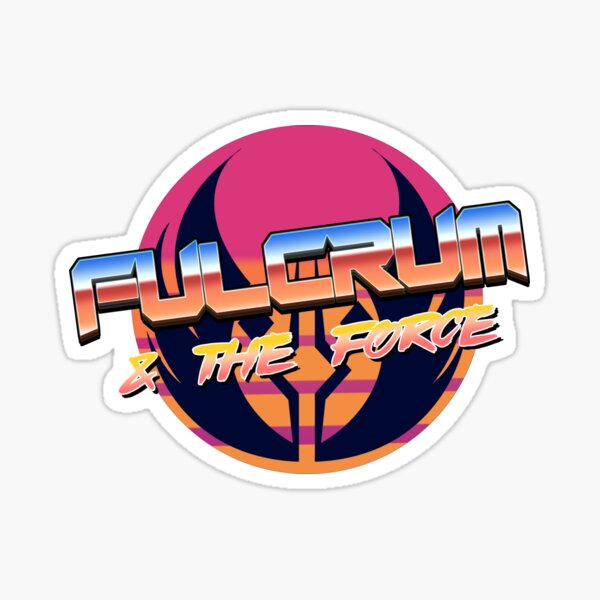 "Fulcrum 80s Beach Style" Sticker by FulcrumForce | Redbubble