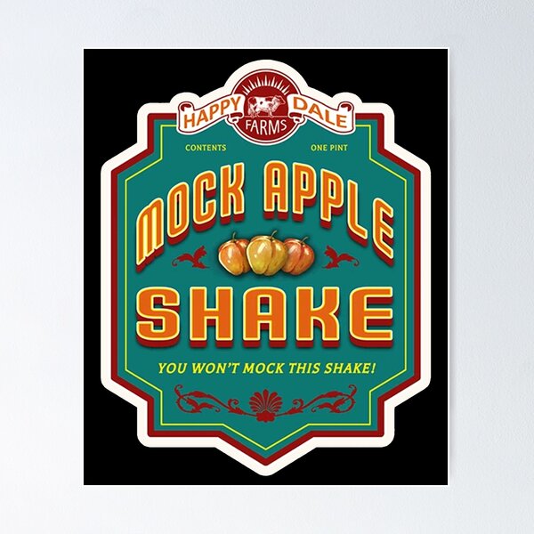 "Mock apple shake" Poster for Sale by DBnation | Redbubble