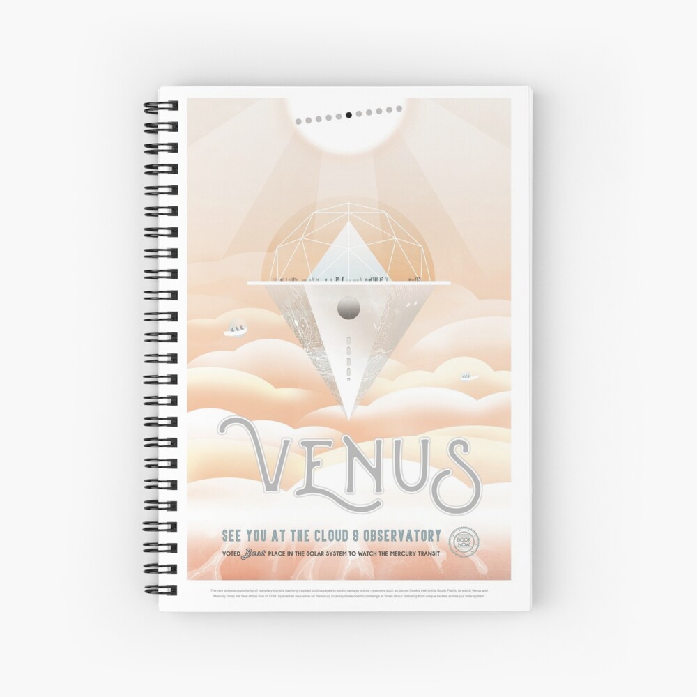 "Aesthetic NASA Venus posters art - NASA poster planets" Spiral ...