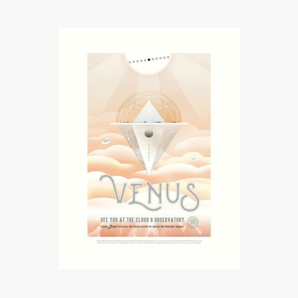 "Aesthetic NASA Venus posters art - NASA poster planets" Art Print for ...