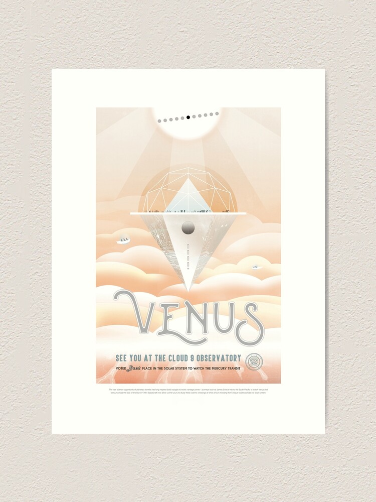 "Aesthetic NASA Venus posters art - NASA poster planets" Art Print for ...