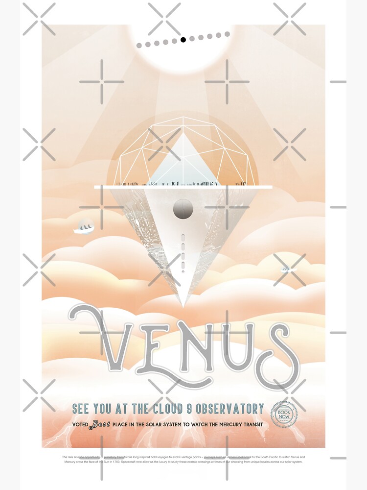 "Aesthetic NASA Venus posters art - NASA poster planets" Sticker for ...