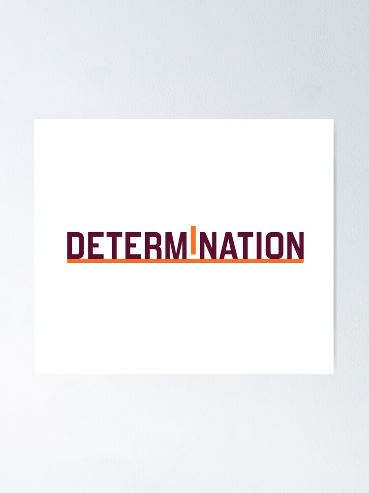 "beautiful word - DETERMINATION" Poster for Sale by coloristica | Redbubble