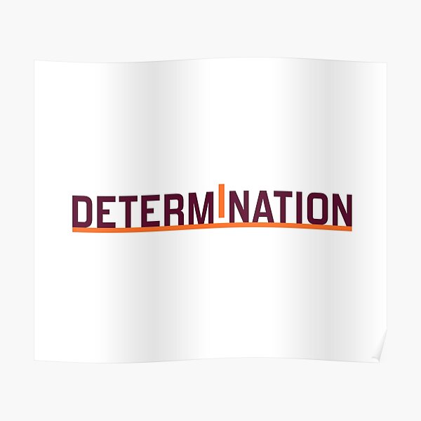 "beautiful word - DETERMINATION" Poster for Sale by coloristica | Redbubble