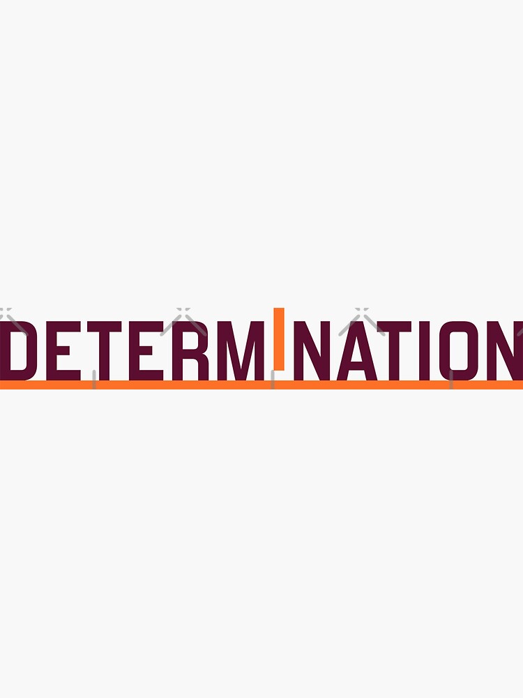 "beautiful word - DETERMINATION" Sticker for Sale by coloristica ...
