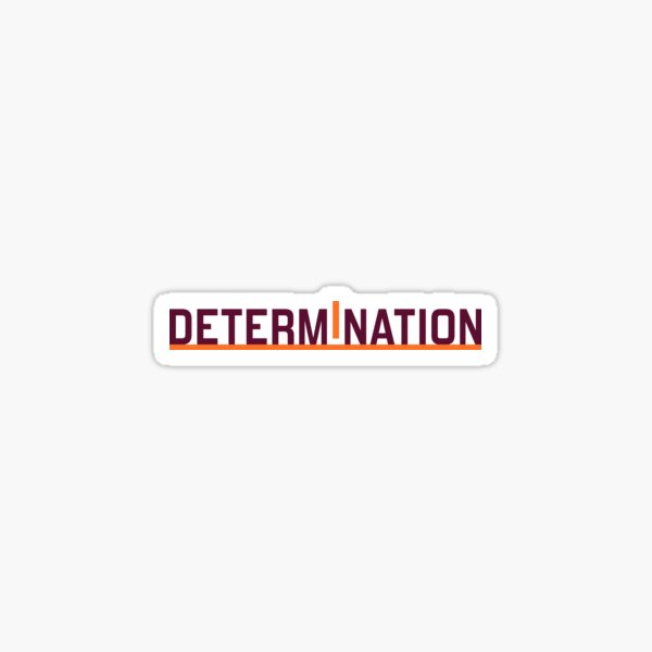 "beautiful word - DETERMINATION" Sticker for Sale by coloristica ...