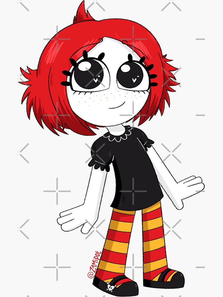 "Ruby gloom" Sticker for Sale by ZamiPot | Redbubble
