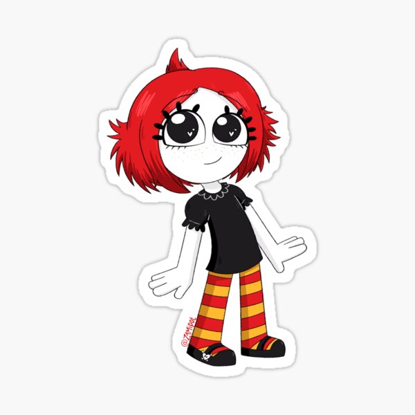 "Ruby gloom" Sticker for Sale by ZamiPot | Redbubble