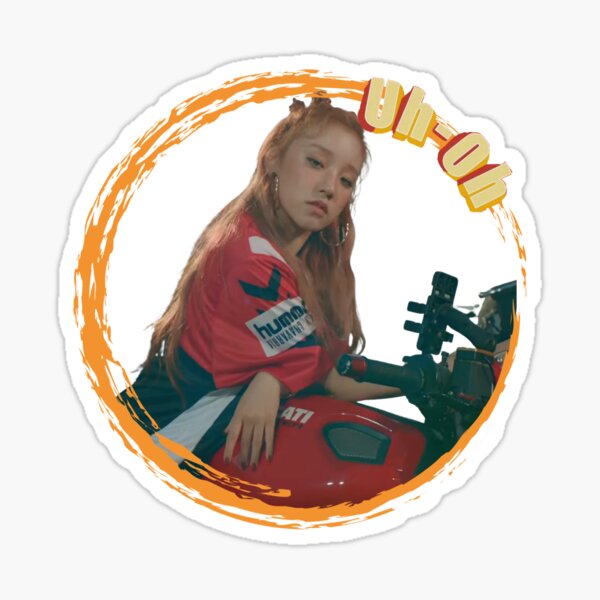 "G-Idle Yuqi Motorcycle " Sticker for Sale by nyanmaru | Redbubble