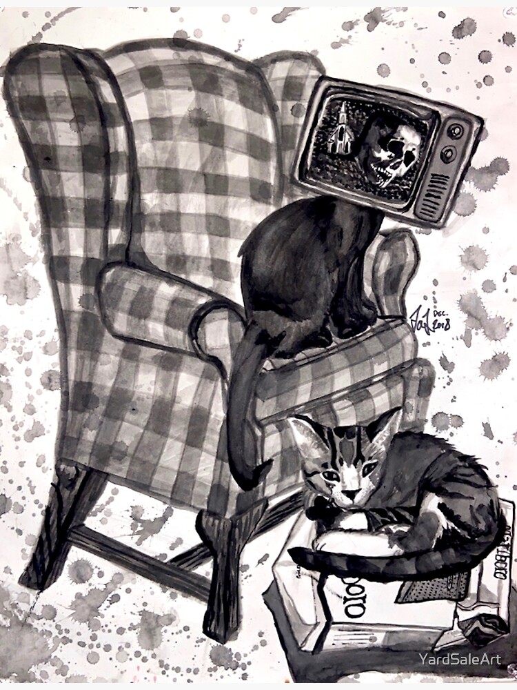 "Spooky Cats" Poster by YardSaleArt | Redbubble