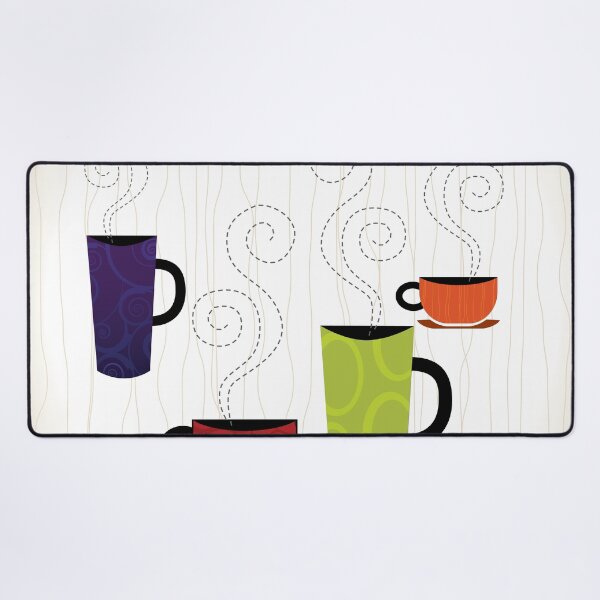 "Retro 60s Coffee" Mouse Pad for Sale by Makanahele | Redbubble