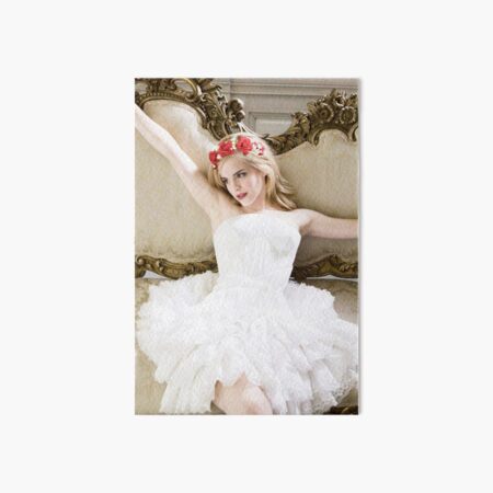 "Emma Watson in a tutu and flower crown" Art Board Print for Sale by ...