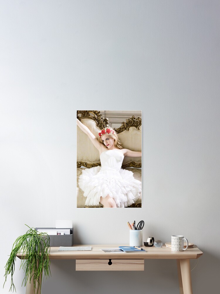 "Emma Watson in a tutu and flower crown" Poster for Sale by laciegia82 ...