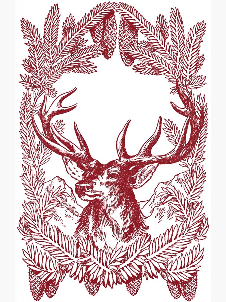 "Stag sticker" Sticker for Sale by JanellyDesigns | Redbubble