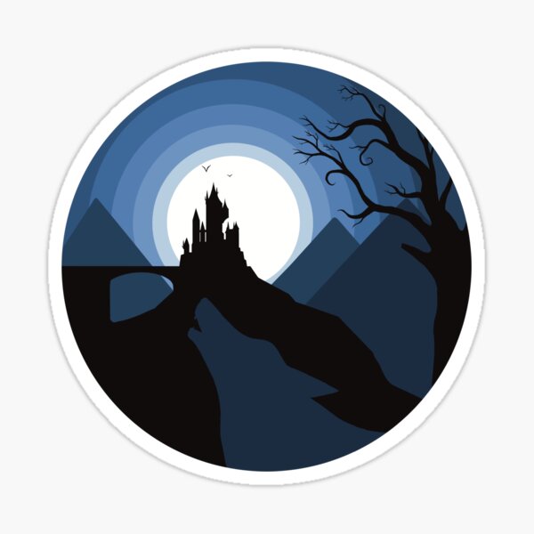 "Ominous Castle" Sticker by cheapheat | Redbubble