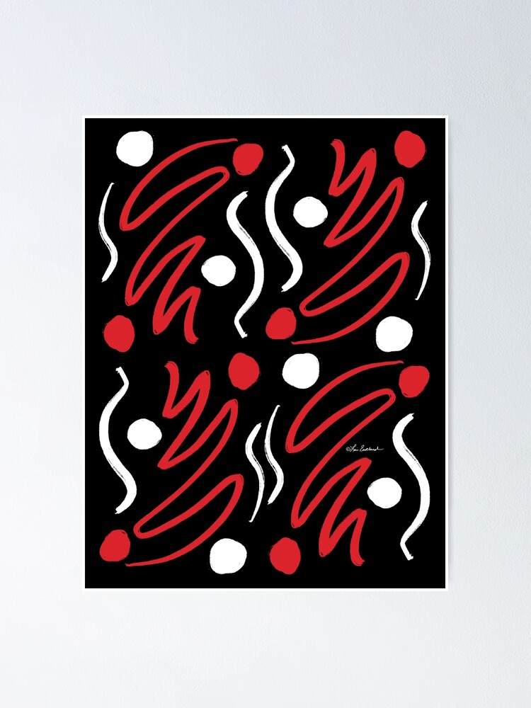 "Dot Squiggle" Poster for Sale by loeye | Redbubble