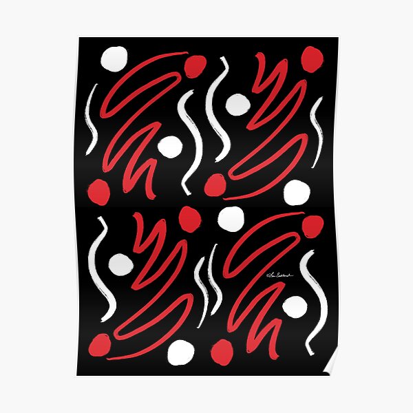 "Dot Squiggle" Poster for Sale by loeye | Redbubble