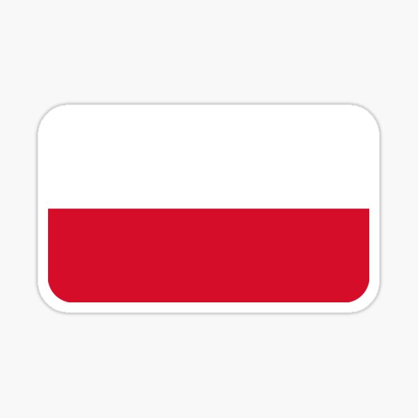 "Poland Flag Sticker" Sticker by Daymand | Redbubble
