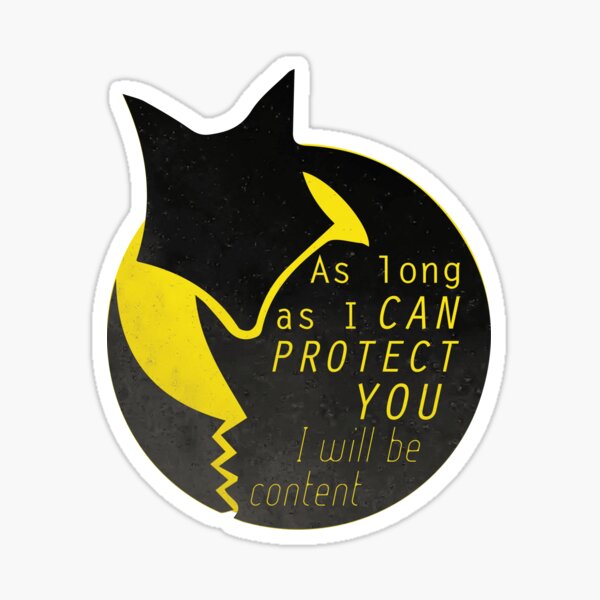 "protect you" Sticker for Sale by tapirink | Redbubble