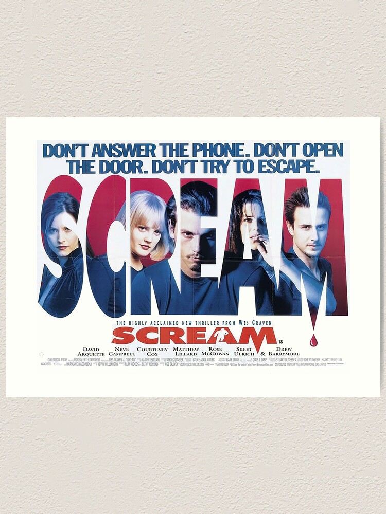 "Scream (1996) Movie Poster Design 2" Art Print for Sale by andyrewth ...