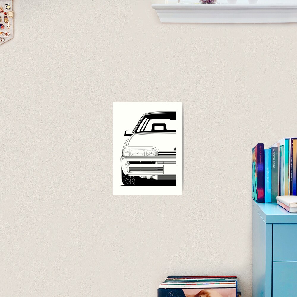 "VL Turbo outline - front" Art Print for Sale by mtsalaa | Redbubble