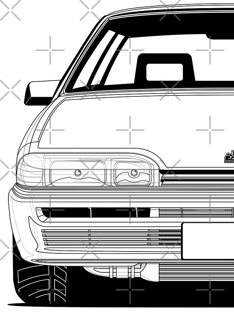 "VL Turbo outline - front" Art Print for Sale by mtsalaa | Redbubble