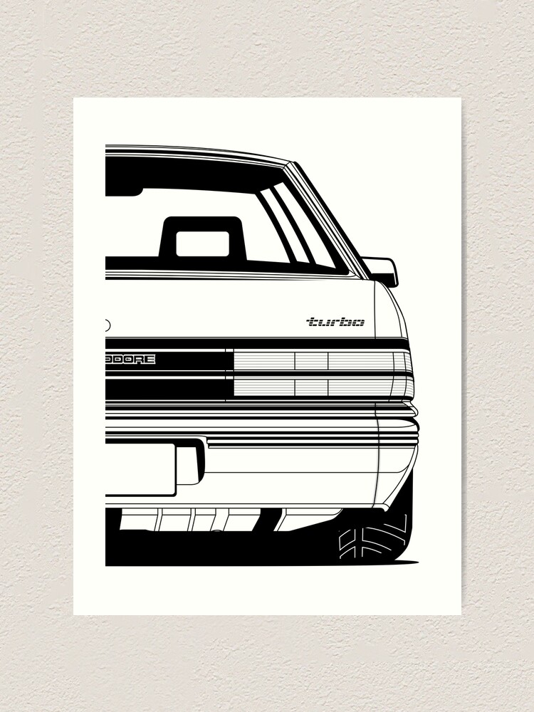 "VL Turbo outline - back" Art Print for Sale by mtsalaa | Redbubble