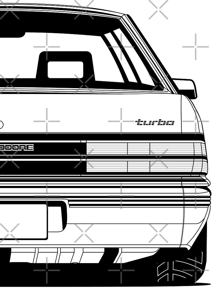 "VL Turbo outline - back" Poster for Sale by mtsalaa | Redbubble