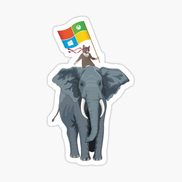 Microsoft Ninja Cat Stickers | Redbubble