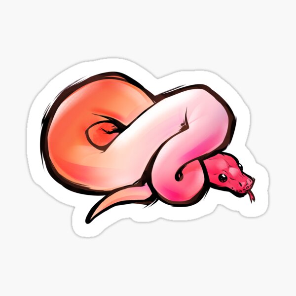 "lesbian pride python" Sticker for Sale by thelittlestfitz | Redbubble
