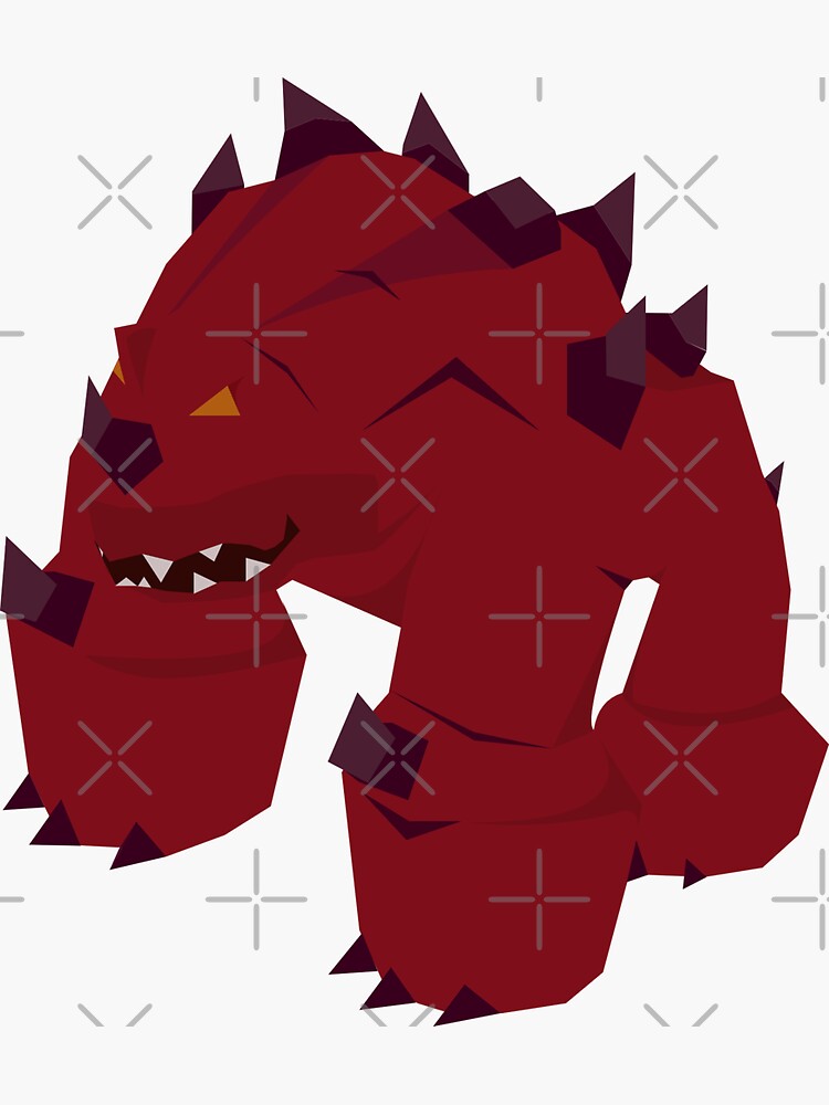 "Old School Runescape Jad Sticker" Sticker for Sale by ZadeDesigns ...