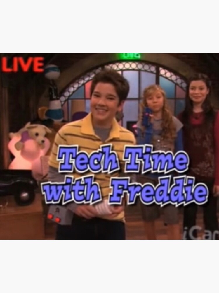 "Tech Time with Freddie iCarly" Sticker by AffirmStyle | Redbubble