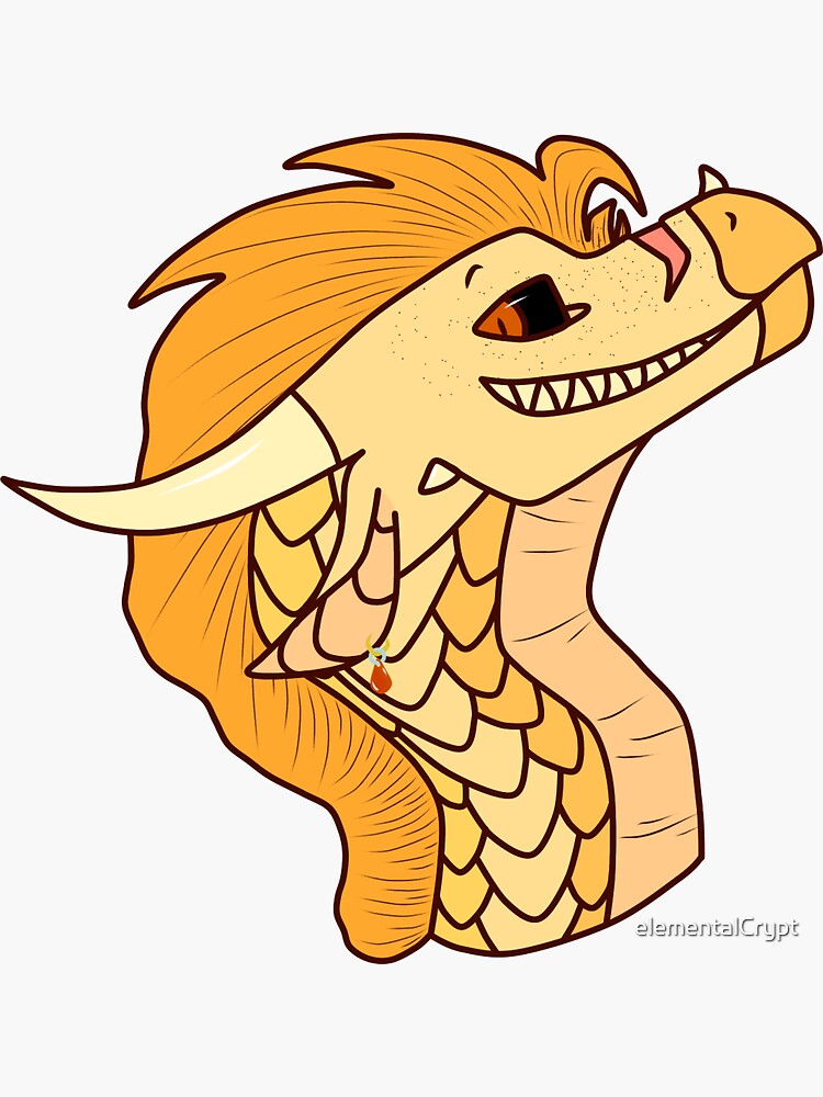 "Qibli - Wings of Fire" Sticker for Sale by elementalCrypt | Redbubble