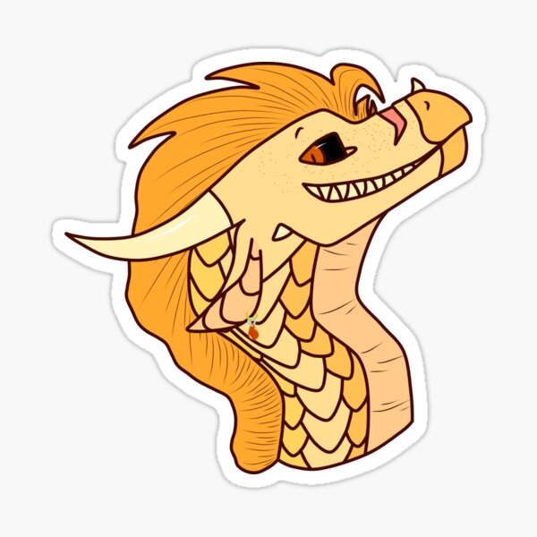 "Qibli - Wings of Fire" Sticker for Sale by elementalCrypt | Redbubble