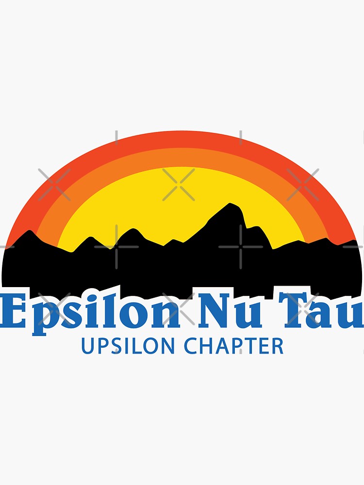 "epsilon nu tau fa21 sunset" Sticker for Sale by Dianas-Designs | Redbubble