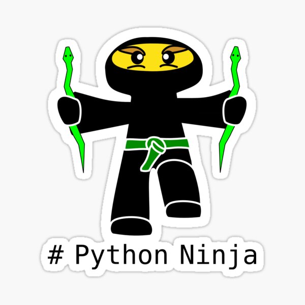 "Python Ninja" Sticker for Sale by maxhells | Redbubble